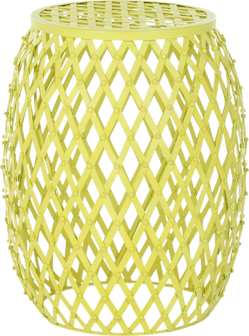 Safavieh Evan Iron Strips Welded Stool Yellow – Incredible Rugs and Decor