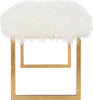 Safavieh Etta Faux Curly Sheepskin Bench White – Incredible Rugs and Decor