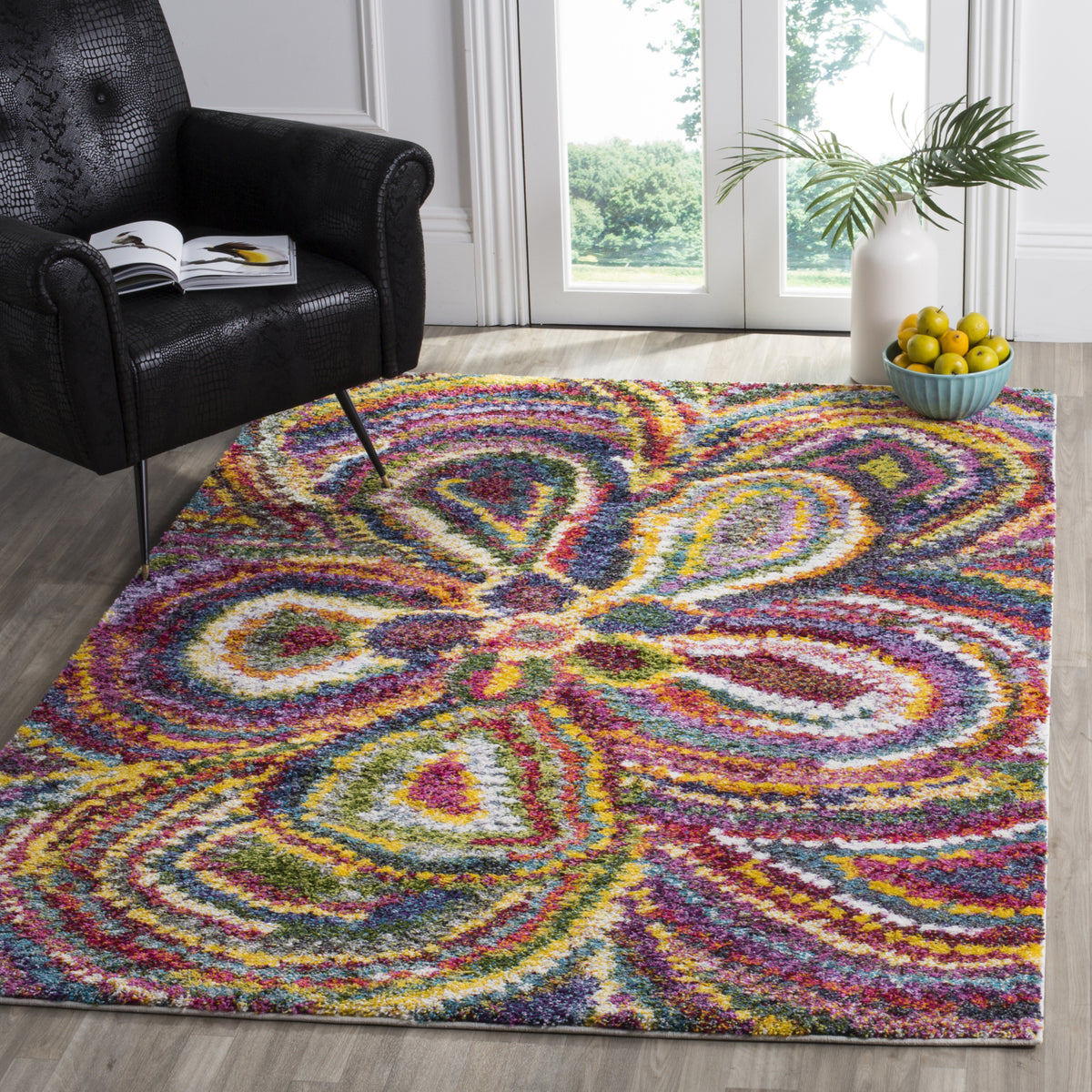 Safavieh Fiesta Shag FSG383M Multi Area Rug – Incredible Rugs and Decor