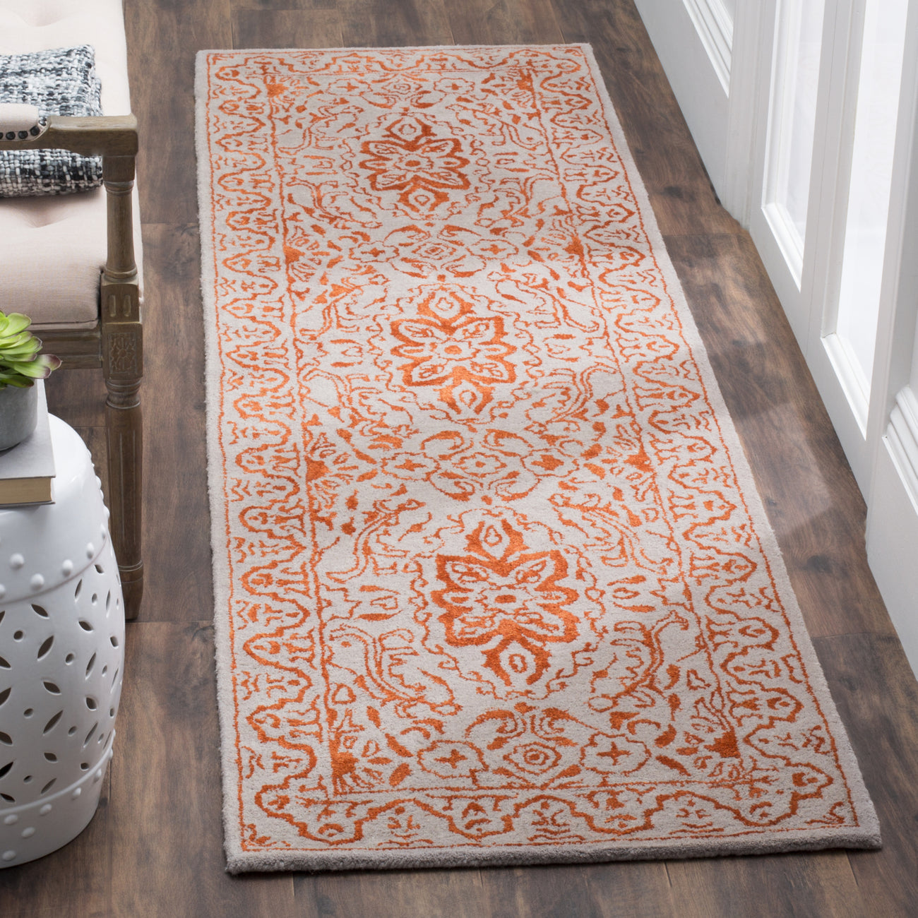 Safavieh Glamour 516 Grey/Rust Area Rug – Incredible Rugs and Decor