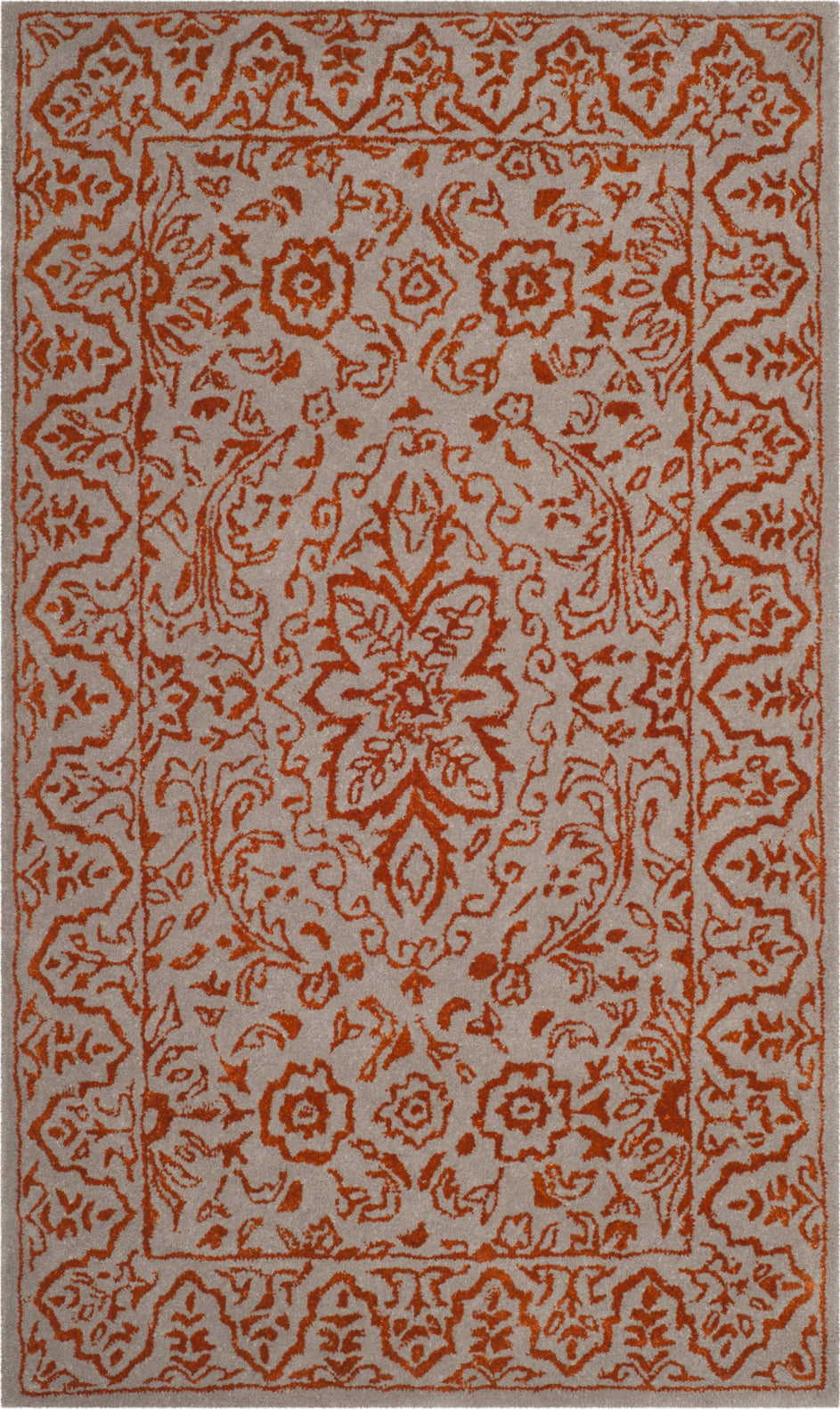 Safavieh Glamour 516 Grey/Rust Area Rug – Incredible Rugs and Decor
