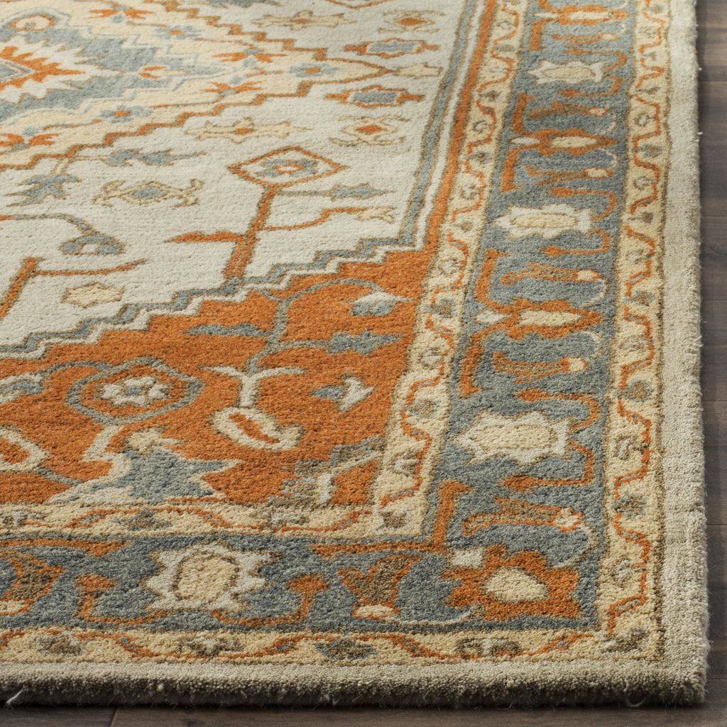 Safavieh Heritage 406 Light Blue/Rust Area Rug – Incredible Rugs and Decor