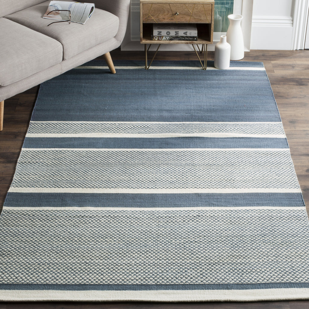 Safavieh Kilim KLM952 Blue/Ivory Area Rug – Incredible Rugs and Decor