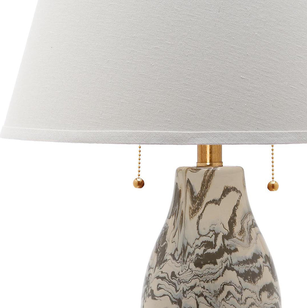Safavieh Color Swirls Glass Table Lamp Gery/White – Incredible Rugs and ...