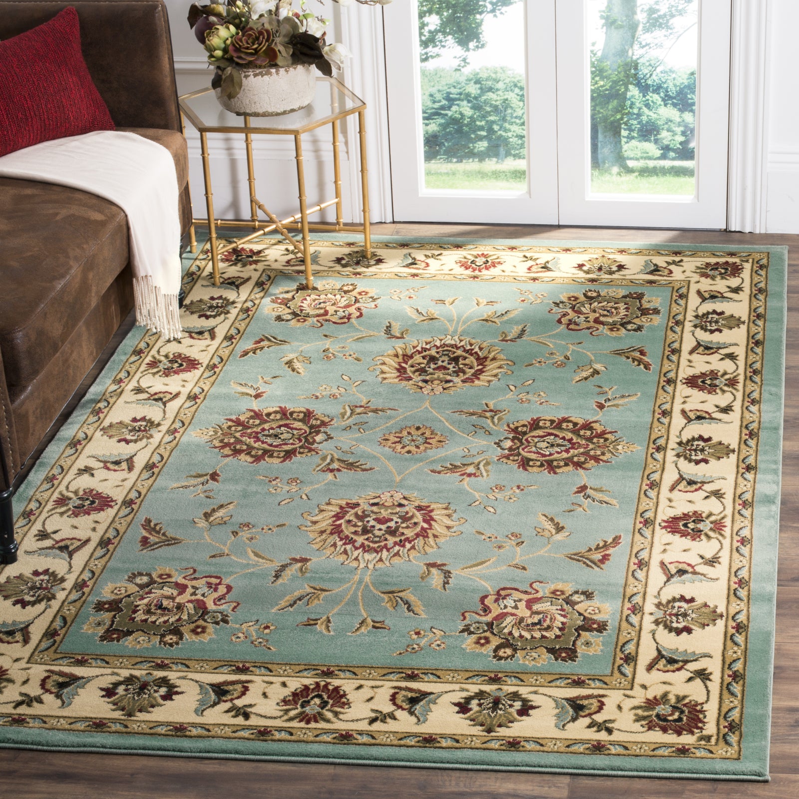 Safavieh Lyndhurst LNH555 Blue/Ivory Area Rug – Incredible Rugs and Decor