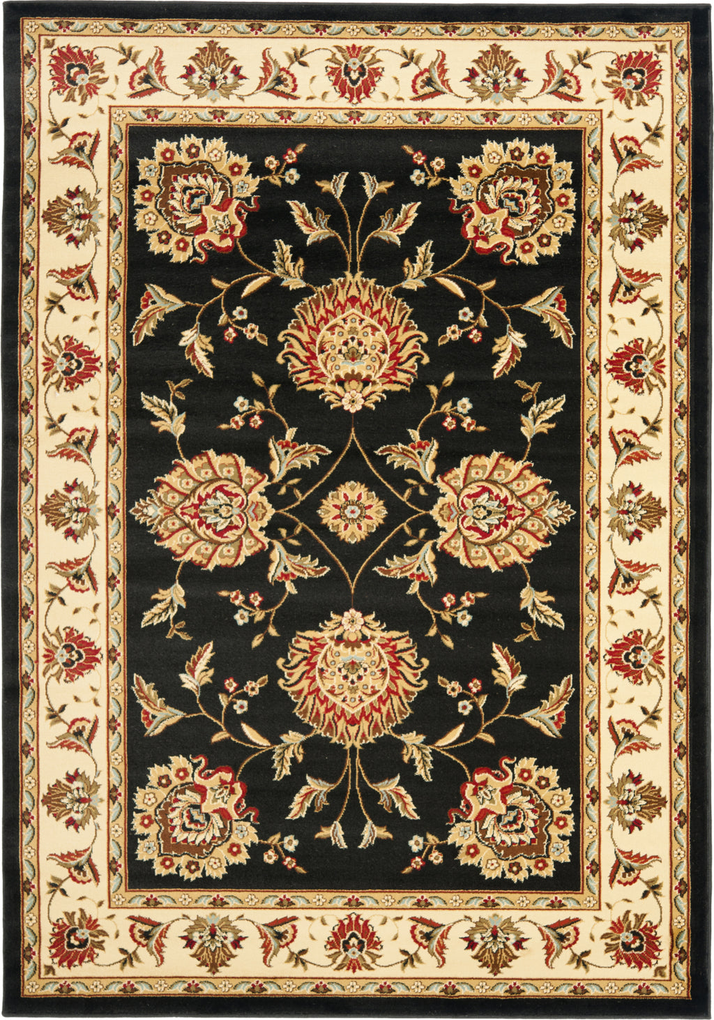 Safavieh Lyndhurst LNH555 Black/Ivory Area Rug – Incredible Rugs and Decor