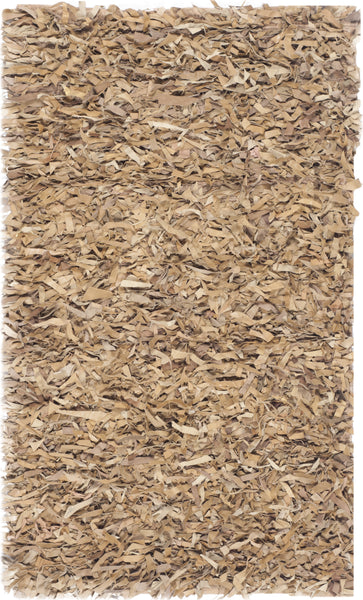 Safavieh Leather Shag LSG511 Light Gold Area Rug – Incredible Rugs and ...