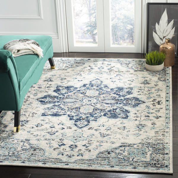 Safavieh Madison MAD921N Ivory/Navy Area Rug – Incredible Rugs and Decor