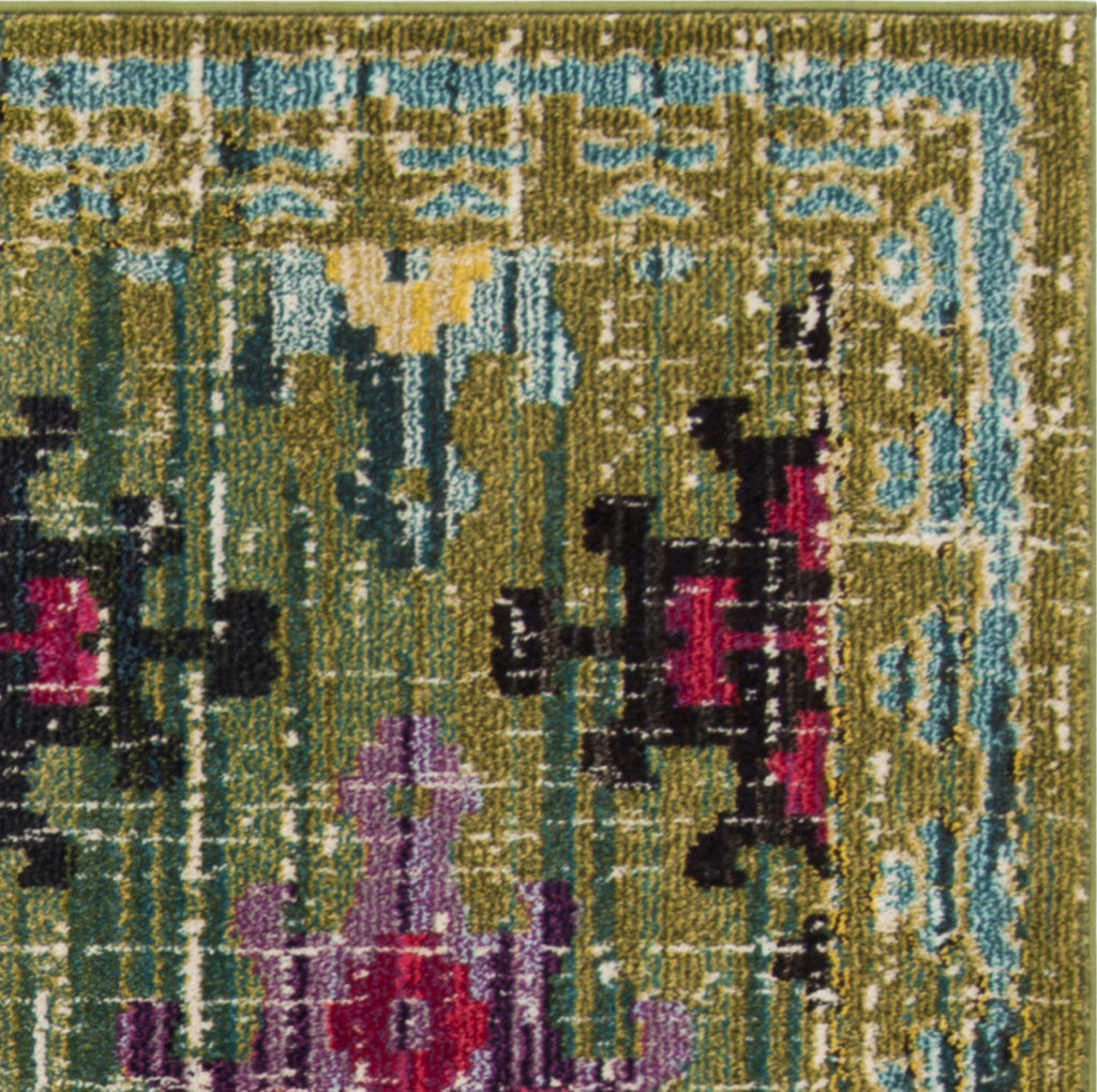 Safavieh Monaco MNC244G Green/Multi Area Rug – Incredible Rugs and Decor