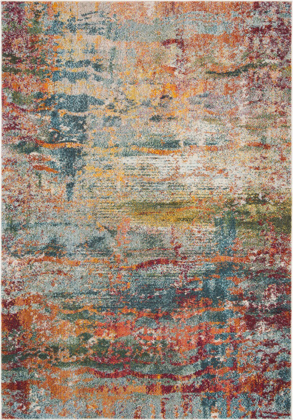 Safavieh Monaco MNC262M Teal/Orange Area Rug – Incredible Rugs and Decor