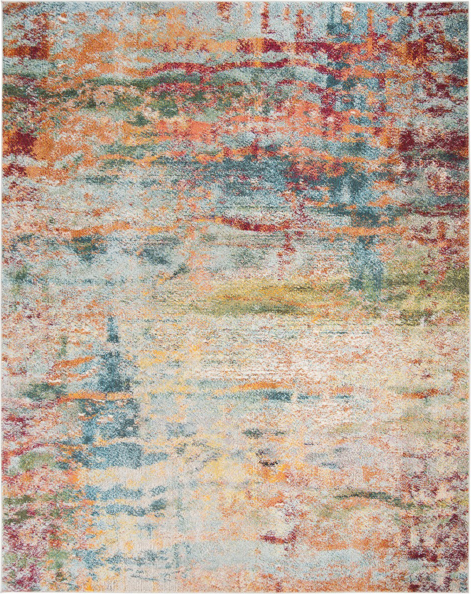 Safavieh Monaco MNC262M Teal/Orange Area Rug – Incredible Rugs and Decor