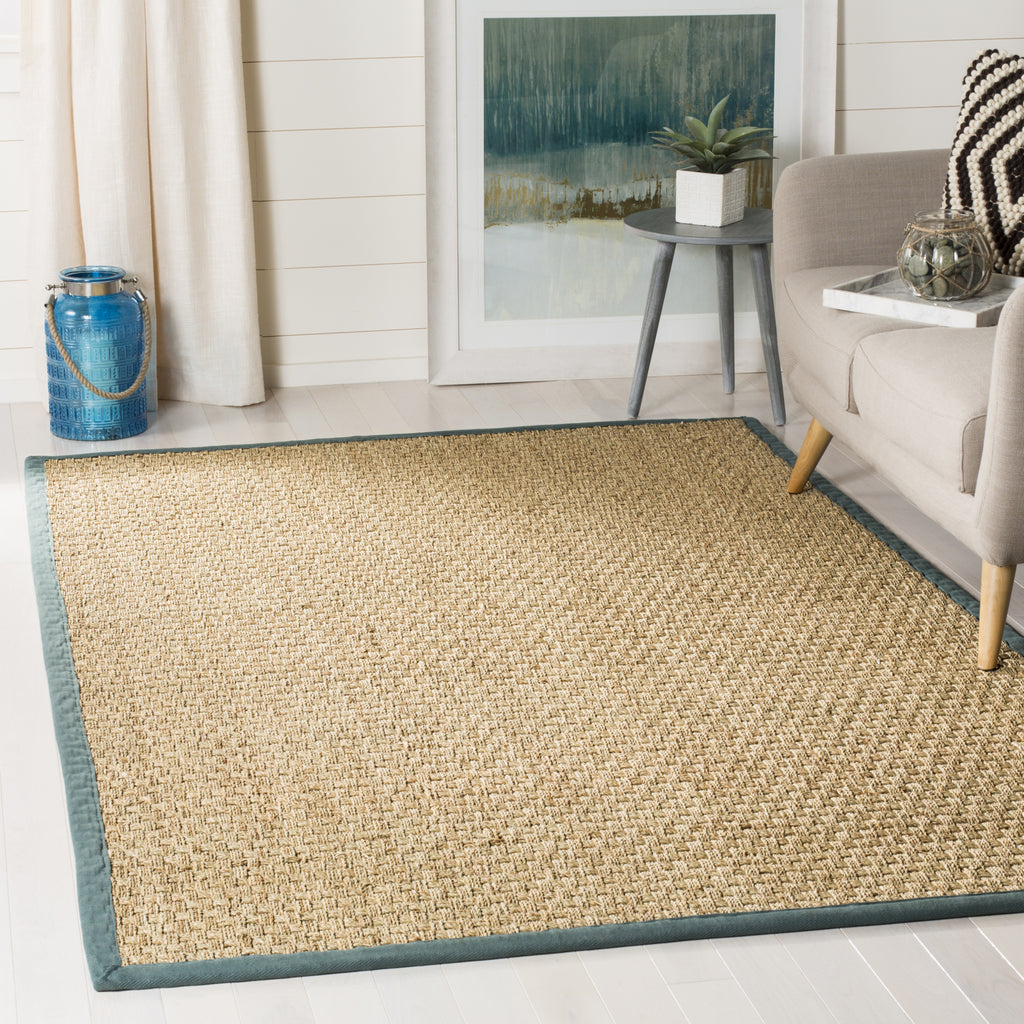 Safavieh Natural Fiber NF114M Natural/Light Blue Area Rug – Incredible ...