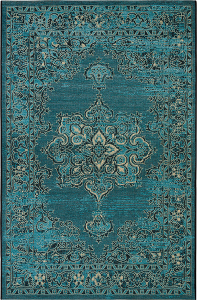 Safavieh Palazzo PAL124 Turquoise/Black Area Rug – Incredible Rugs and ...
