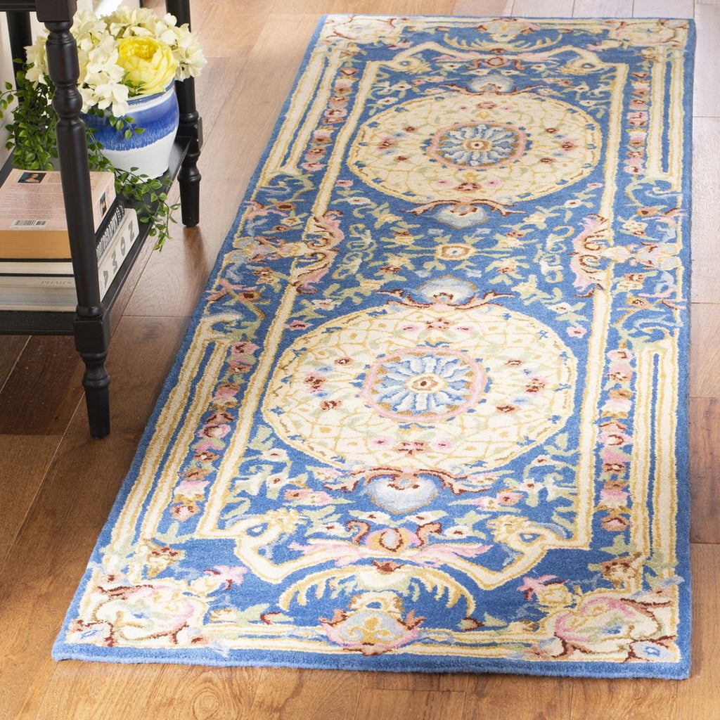 Safavieh Savonnerie 120 Blue/Ivory Area Rug – Incredible Rugs and Decor