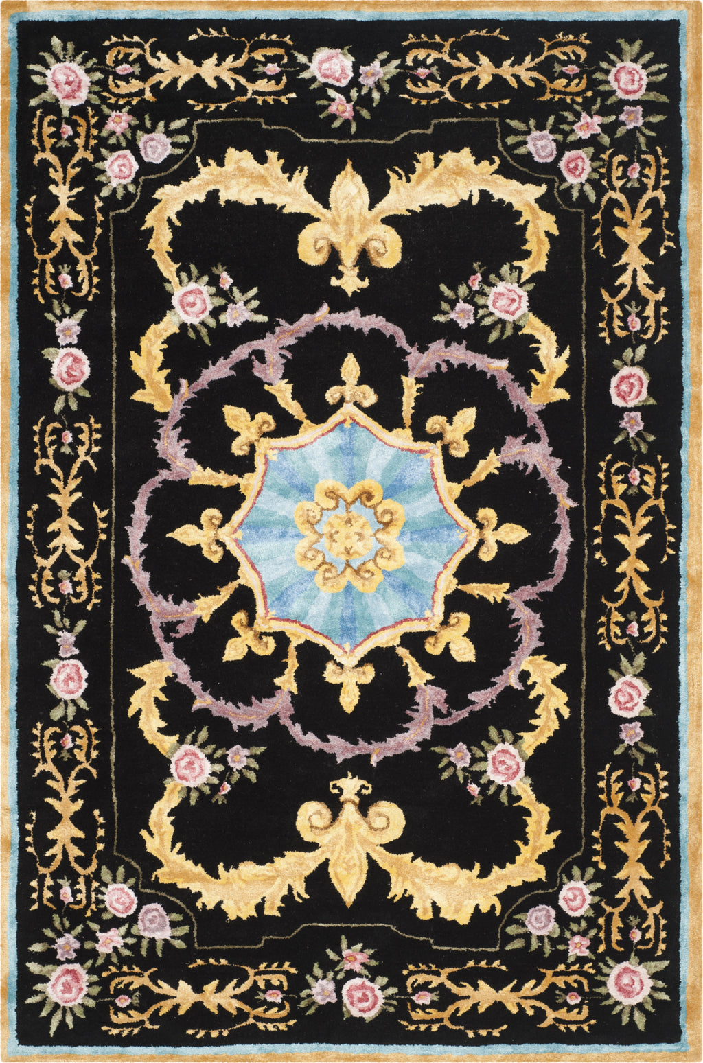 Safavieh Savonnerie 609 Black/Multi Area Rug – Incredible Rugs and Decor