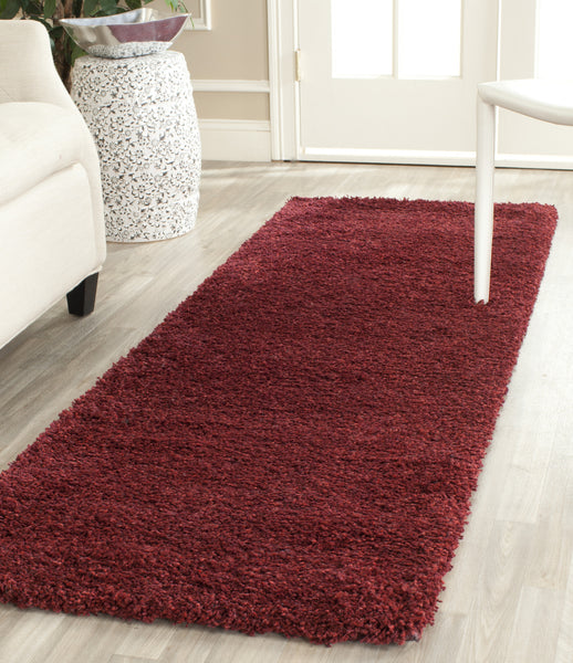 Safavieh California Shag SG151 Maroon Area Rug – Incredible Rugs and Decor