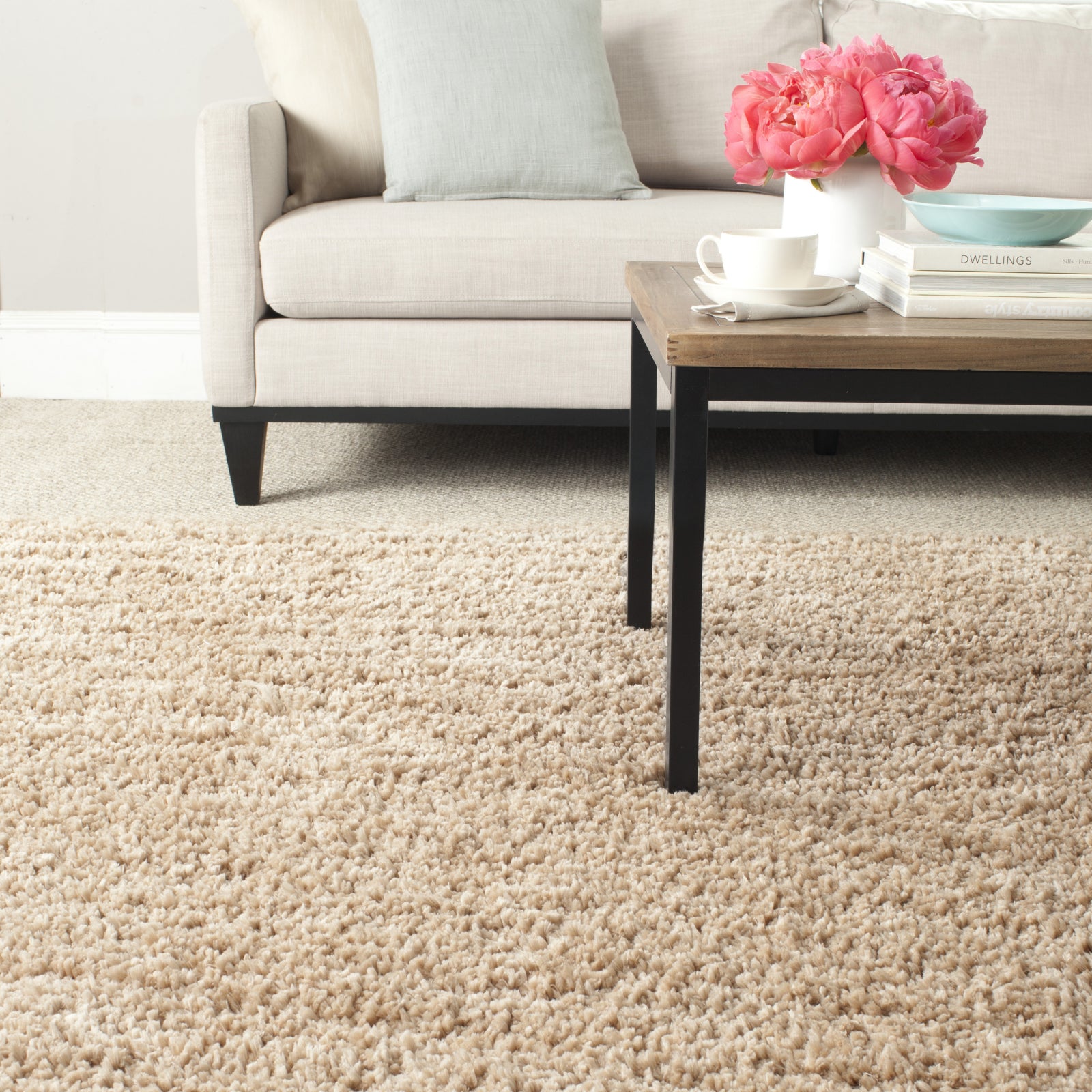 Safavieh Shag Popcorn Beige Area Rug – Incredible Rugs and Decor