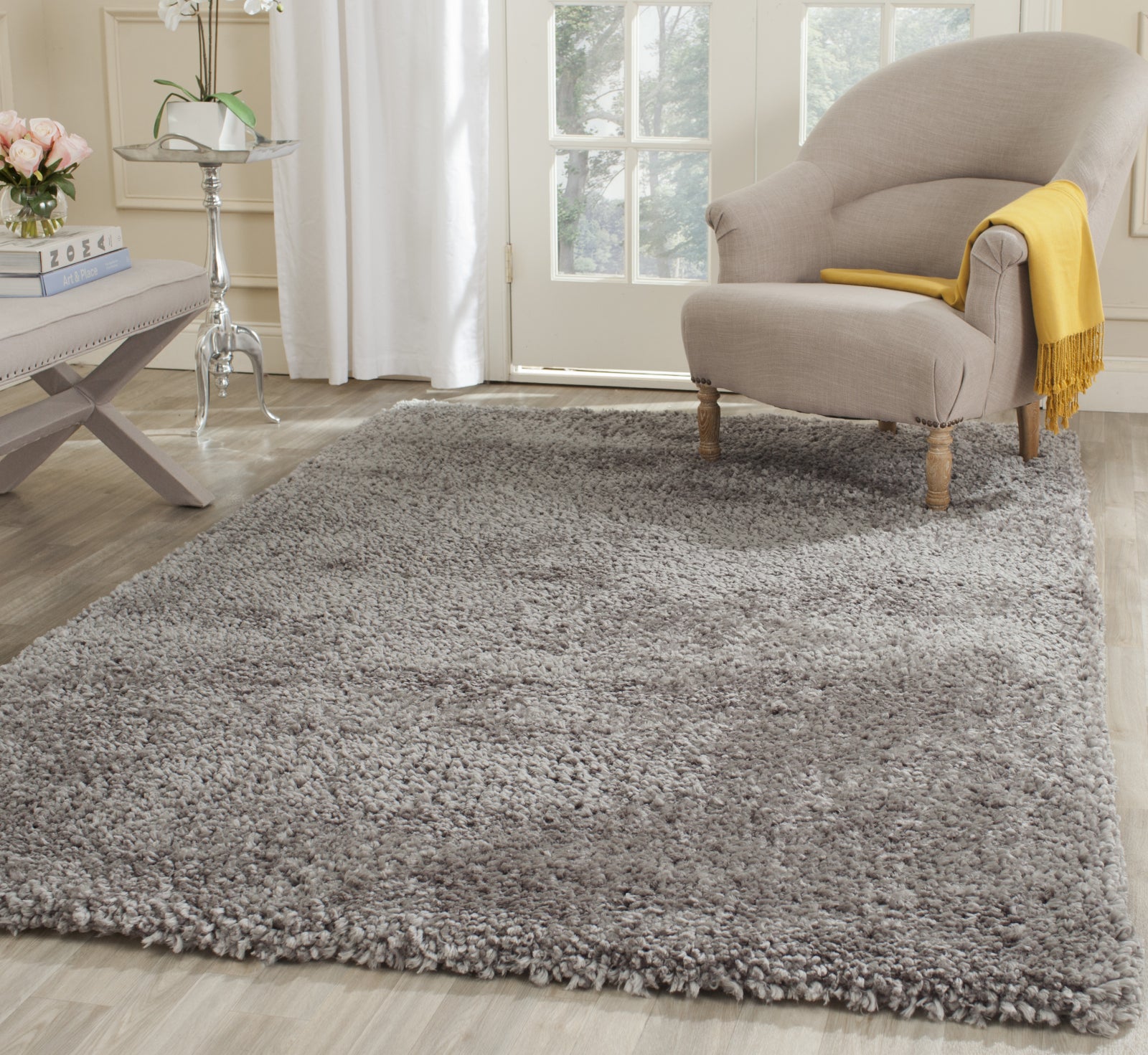 Safavieh Shag Popcorn Silver Area Rug – Incredible Rugs and Decor