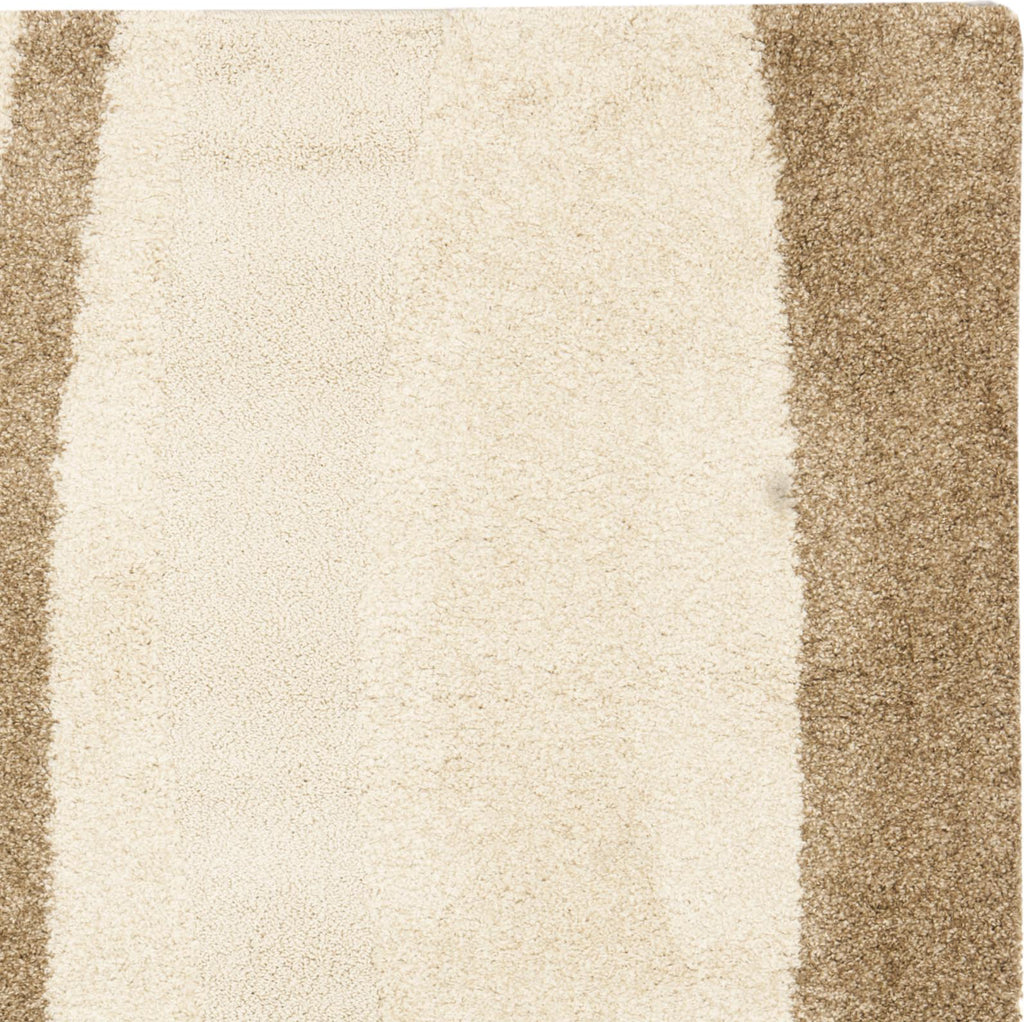 Safavieh Shag SG451 Cream/Dark Brown Area Rug – Incredible Rugs and Decor