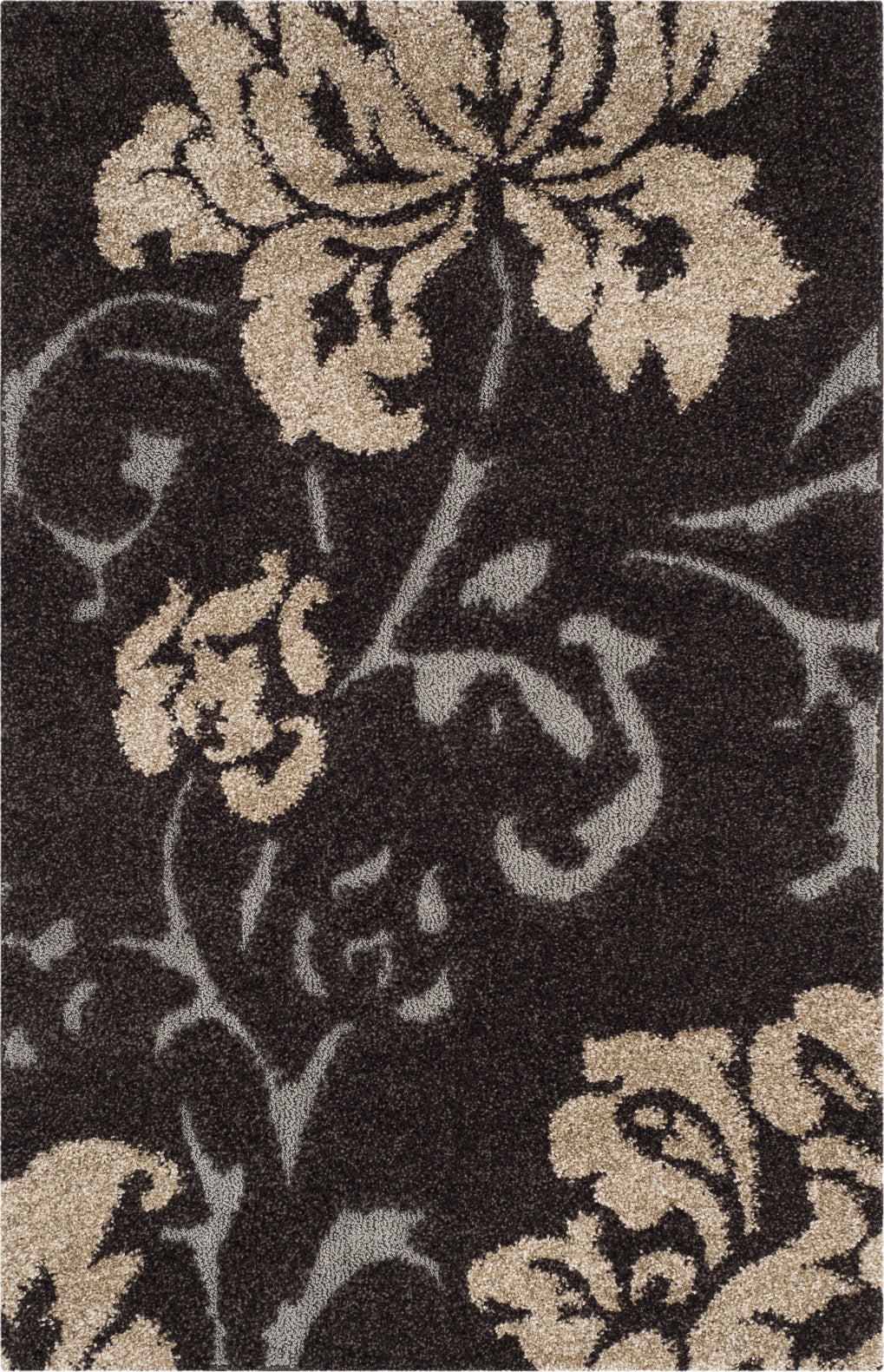 Safavieh Shag SG458 Dark Brown/Smoke Area Rug – Incredible Rugs and Decor