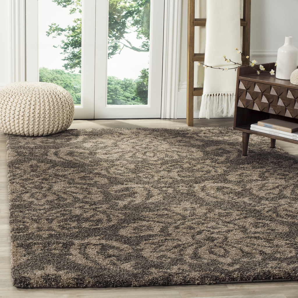 Safavieh Shag SG460 Smoke/Beige Area Rug – Incredible Rugs and Decor