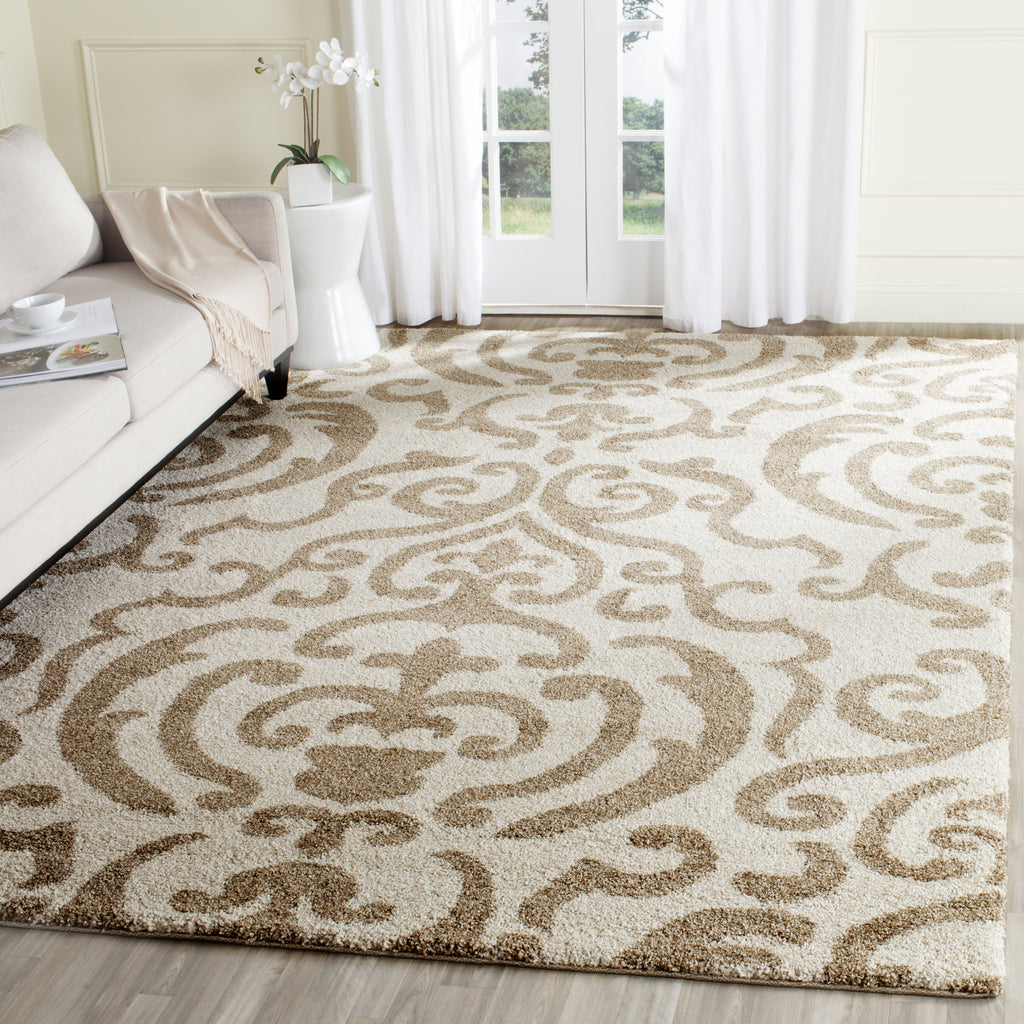Safavieh Shag SG462 Cream/Beige Area Rug – Incredible Rugs and Decor