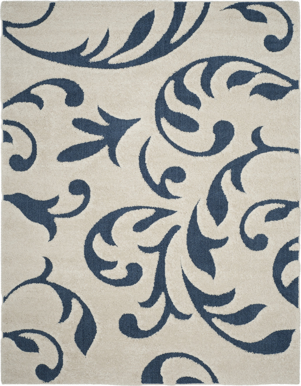 Safavieh Shag SG468 Cream/Blue Area Rug – Incredible Rugs and Decor