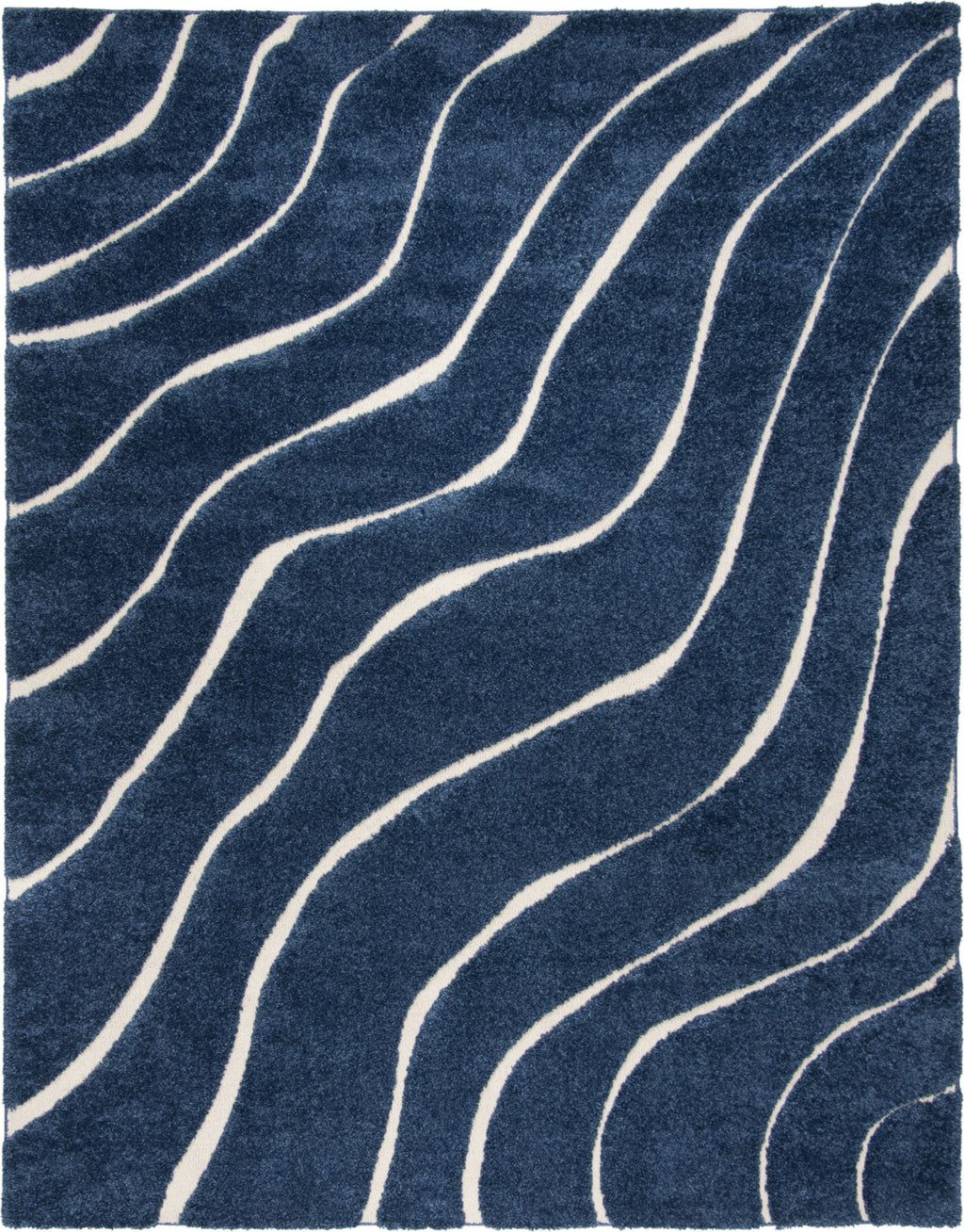 Safavieh Shag SG472 Dark Blue/Cream Area Rug – Incredible Rugs and Decor