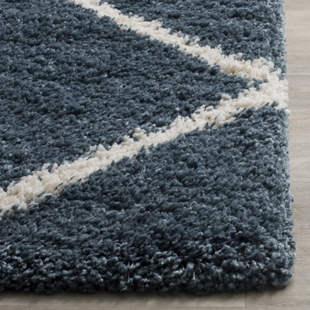 Safavieh Hudson Shag SGH281L Slate Blue/Ivory Area Rug – Incredible ...
