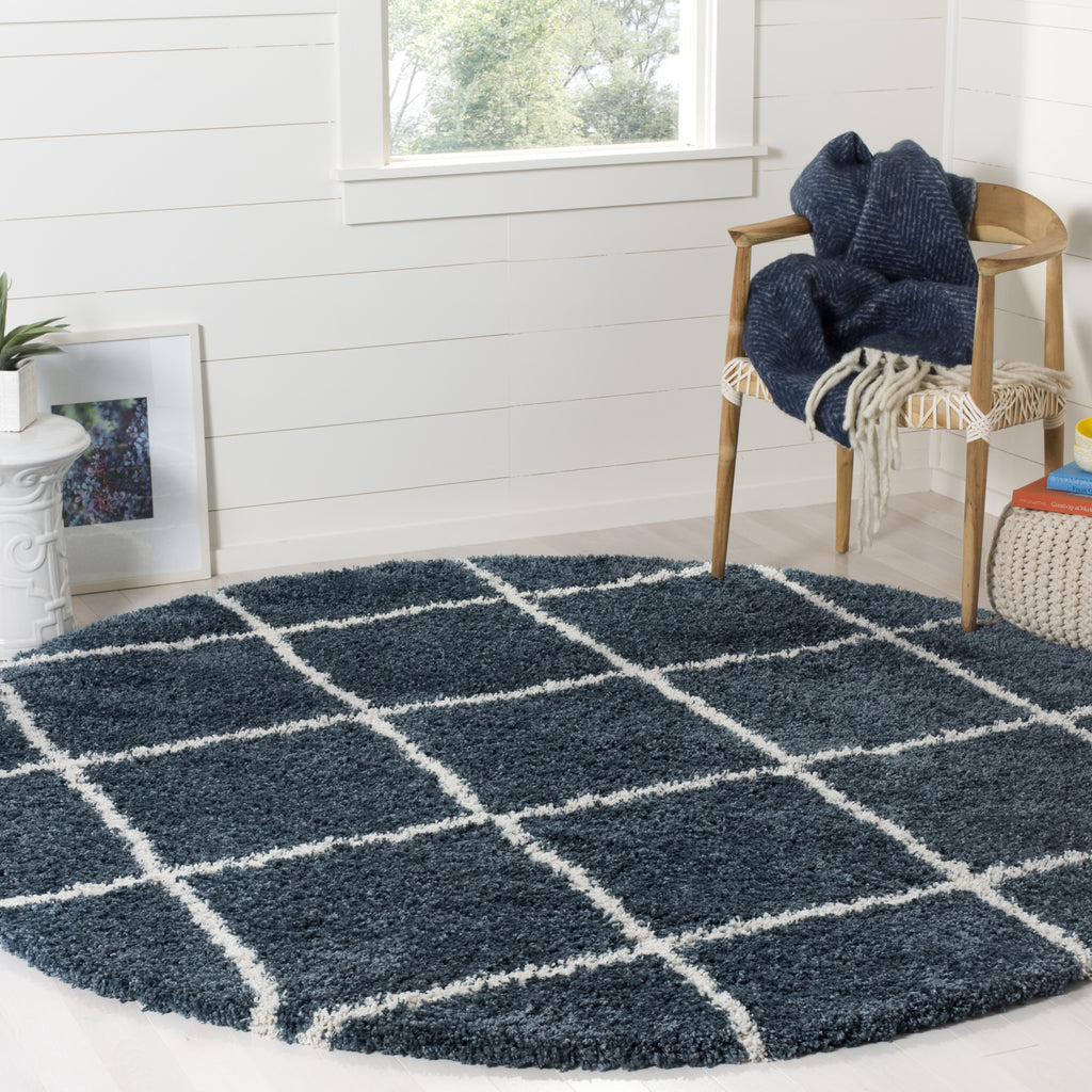 Safavieh Hudson Shag SGH281L Slate Blue/Ivory Area Rug – Incredible ...