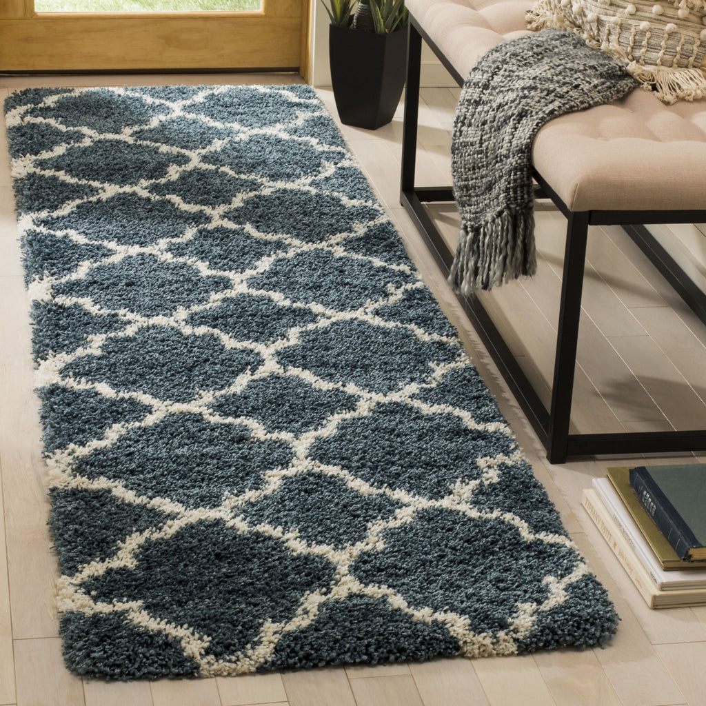Safavieh Hudson Shag SGH282L Slate Blue/Ivory Area Rug – Incredible ...