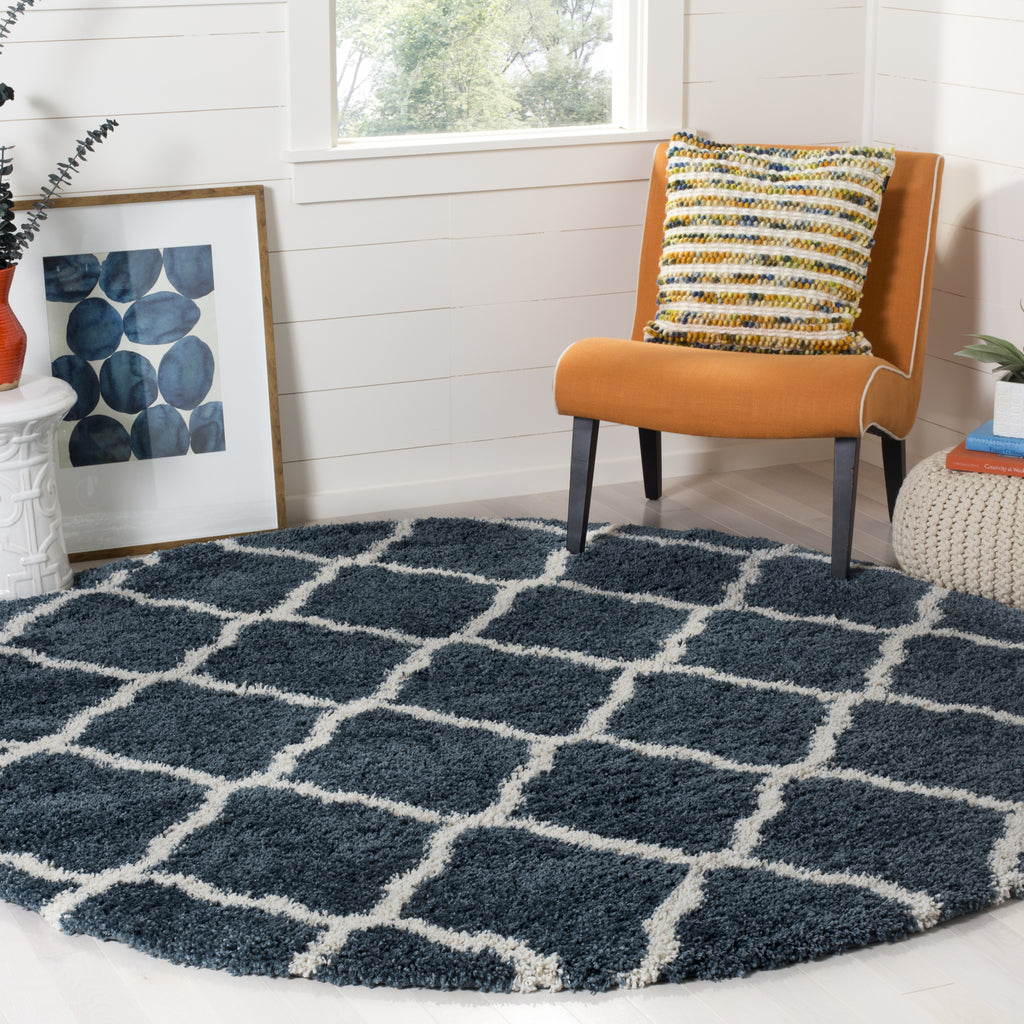 Safavieh Hudson Shag SGH283L Slate Blue/Ivory Area Rug – Incredible ...