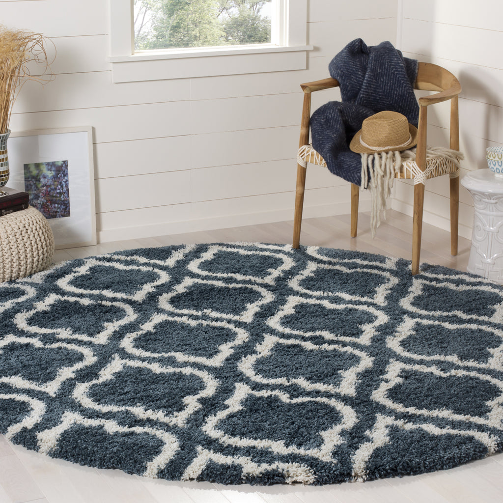 Safavieh Hudson Shag SGH284L Slate Blue/Ivory Area Rug – Incredible ...