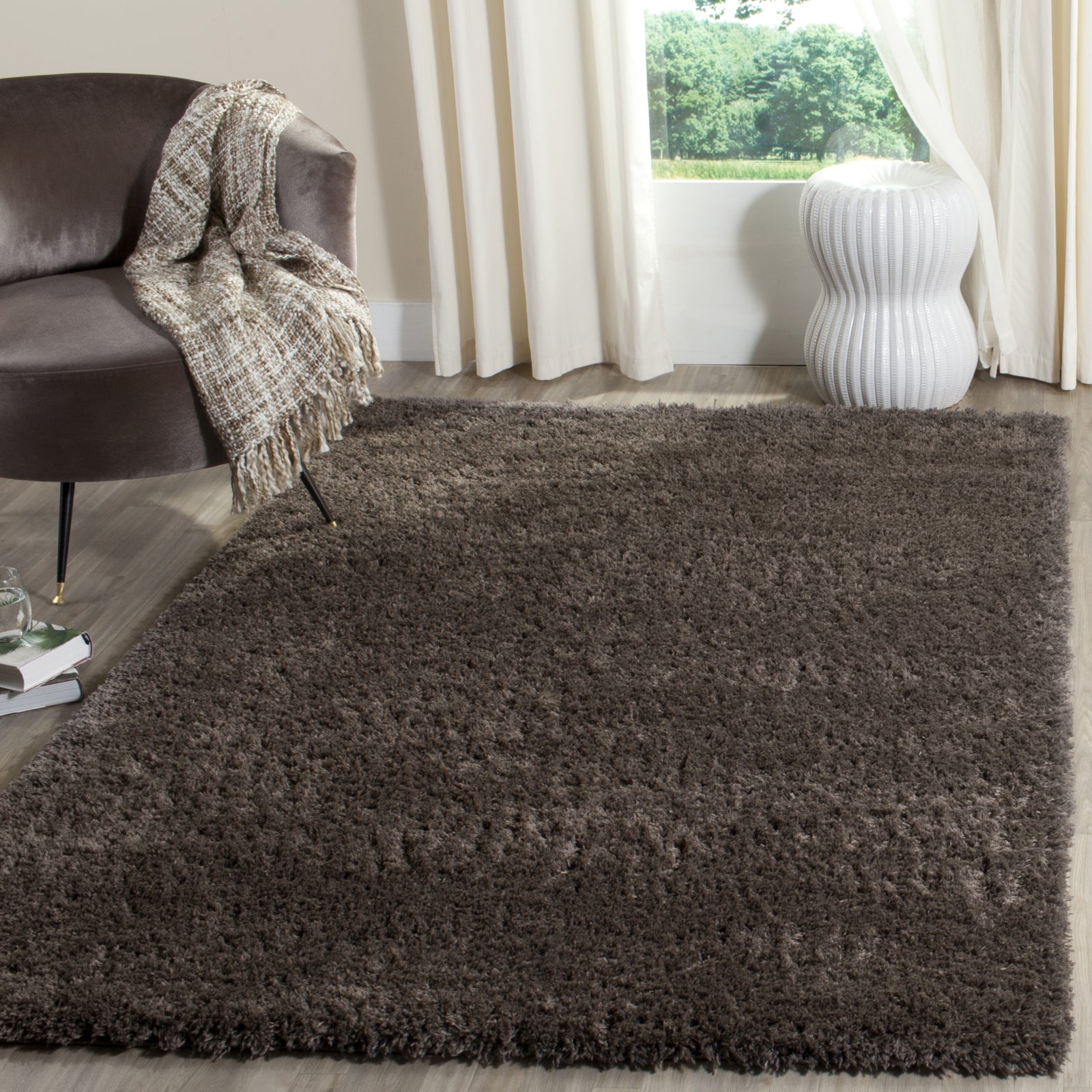 Safavieh Indie Shag SGI320D Dark Grey Area Rug – Incredible Rugs and Decor