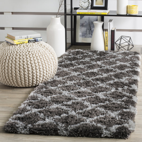 Safavieh Indie Shag SGI322D Dark Grey/Grey Area Rug – Incredible Rugs ...