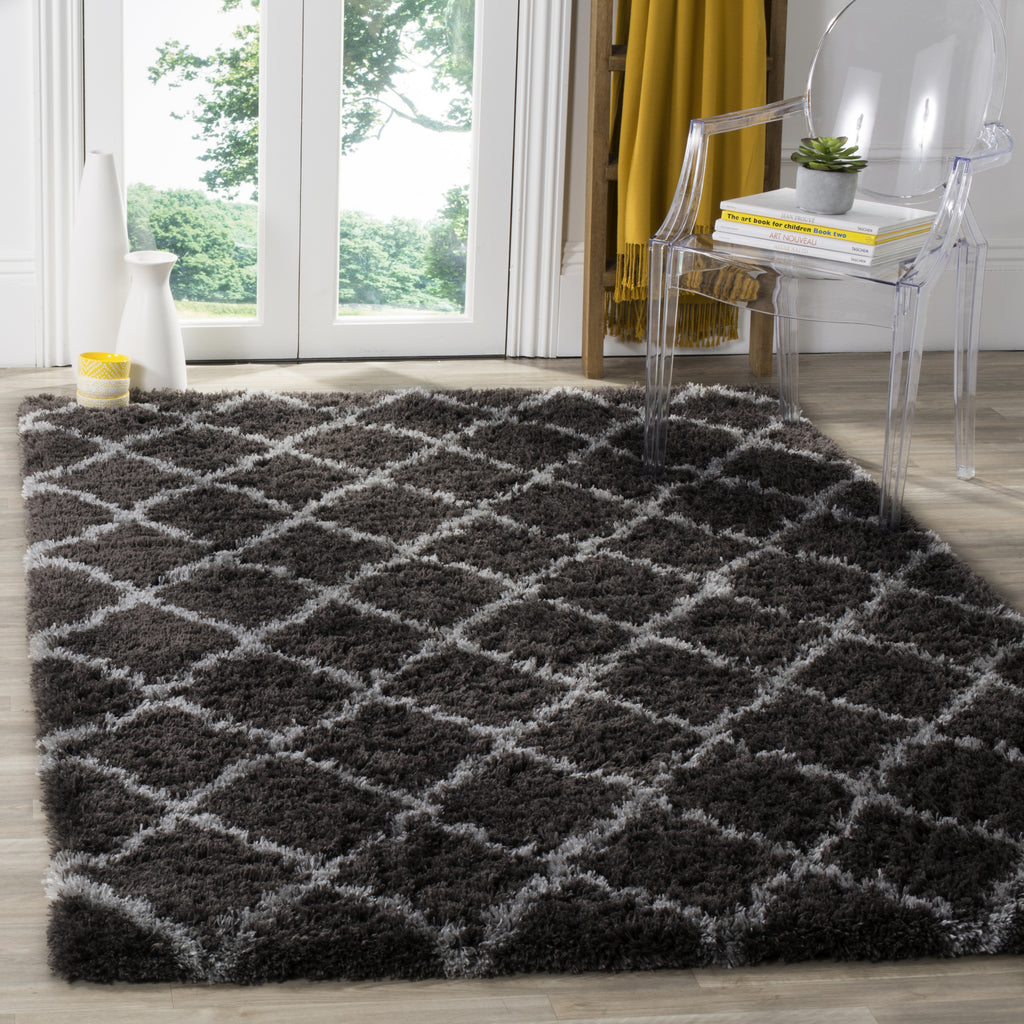 Safavieh Indie Shag SGI322D Dark Grey/Grey Area Rug – Incredible Rugs ...