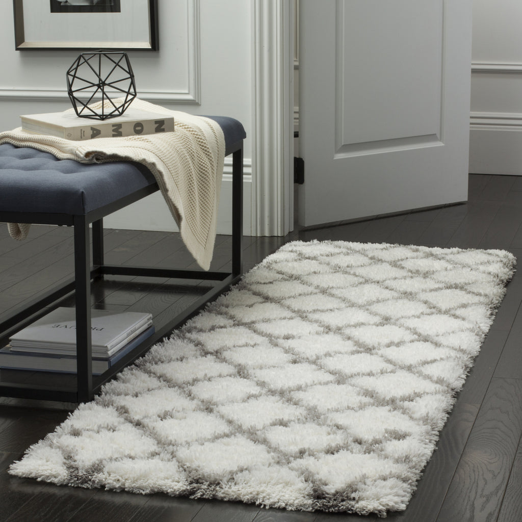 Safavieh Indie Shag SGI322P Ivory/Grey Area Rug – Incredible Rugs and Decor