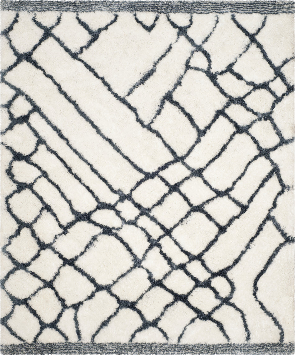 Safavieh Toronto Shag 722 Ivory/Blue Area Rug – Incredible Rugs and Decor