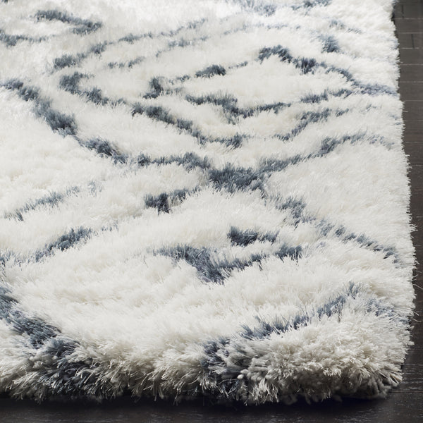 Safavieh Toronto Shag 727 Ivory/Blue Area Rug – Incredible Rugs and Decor