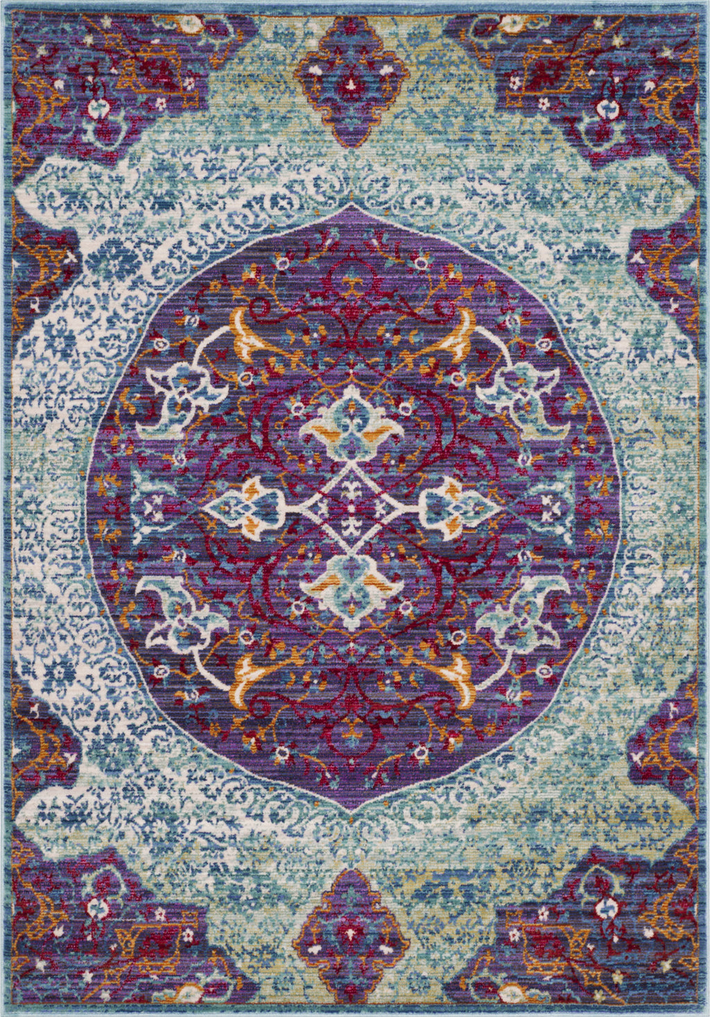 Safavieh Sutton SUT401A Purple/Turquoise Area Rug – Incredible Rugs and ...