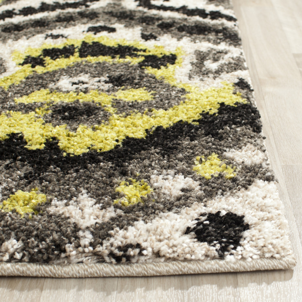 Safavieh Tibetan Shag TBS553A Black/Green Area Rug – Incredible Rugs ...