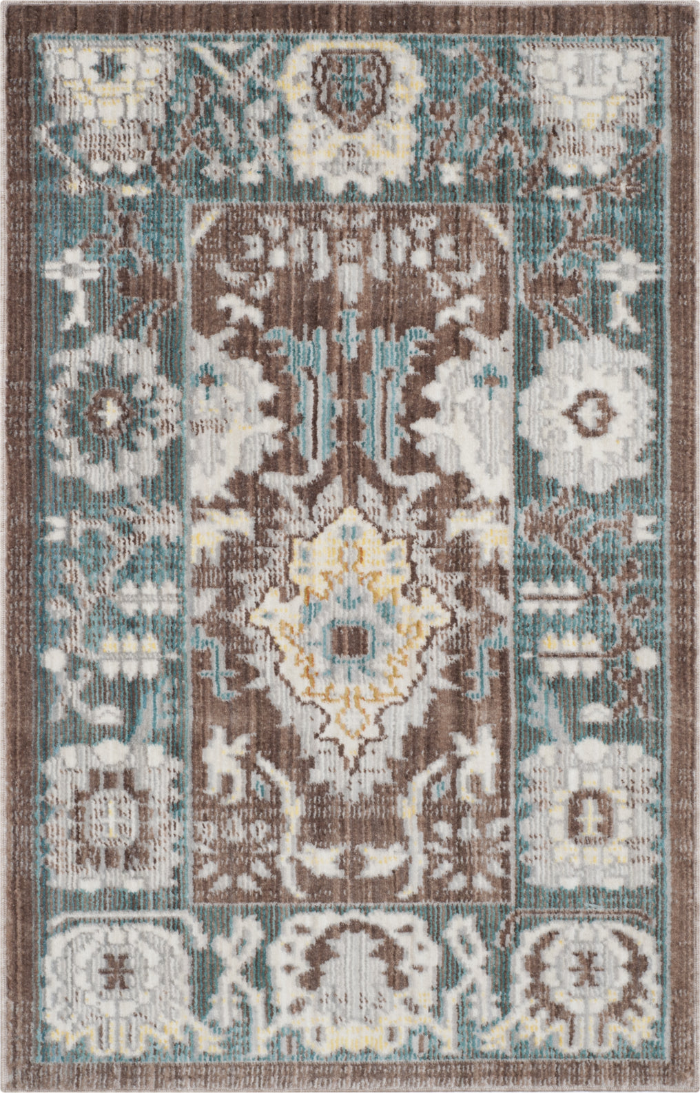 Safavieh Valencia VAL122B Chocolate/Alpine Area Rug – Incredible Rugs ...