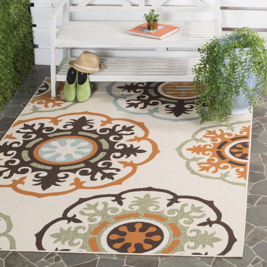 Safavieh Veranda VER002 Cream/Terracotta Area Rug – Incredible Rugs and ...
