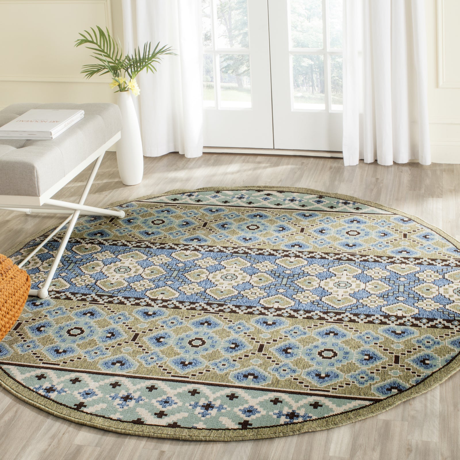 Safavieh Veranda VER093 Green/Blue Area Rug – Incredible Rugs and Decor