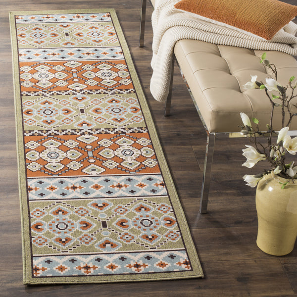 Safavieh Veranda VER093 Green/Terracotta Area Rug – Incredible Rugs and ...