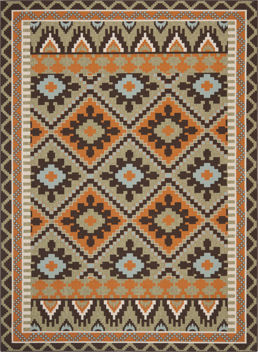 Safavieh Veranda VER096 Green/Terracotta Area Rug – Incredible Rugs and ...