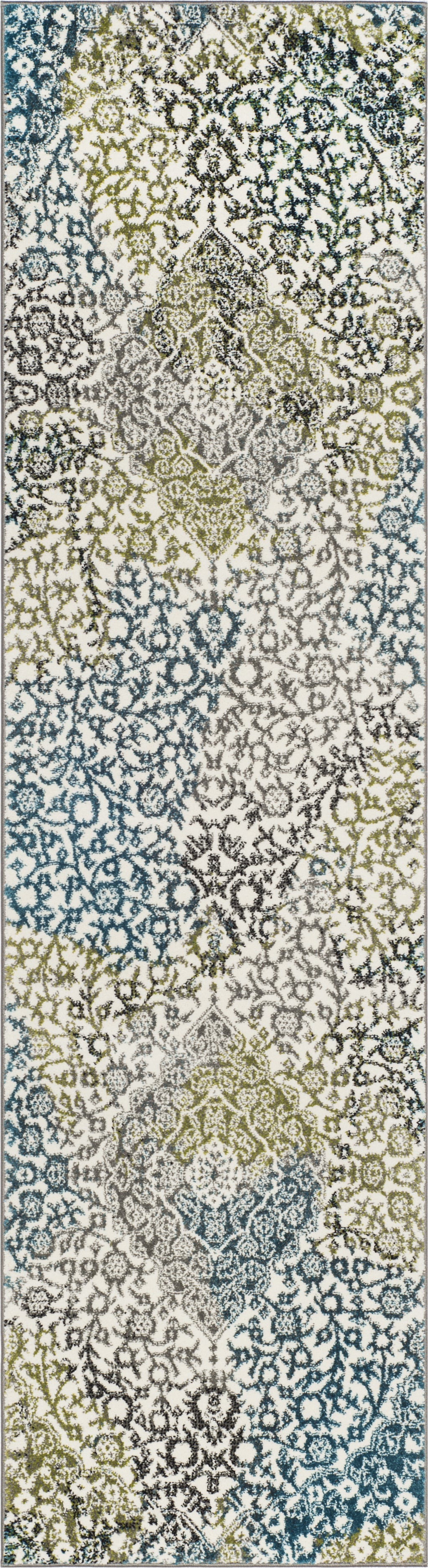 Safavieh Watercolor WTC672B Ivory/Peacock Blue Area Rug – Incredible ...