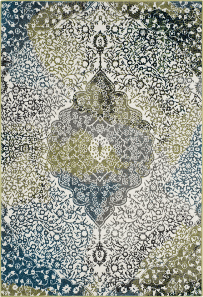 Safavieh Watercolor WTC672B Ivory/Peacock Blue Area Rug – Incredible ...