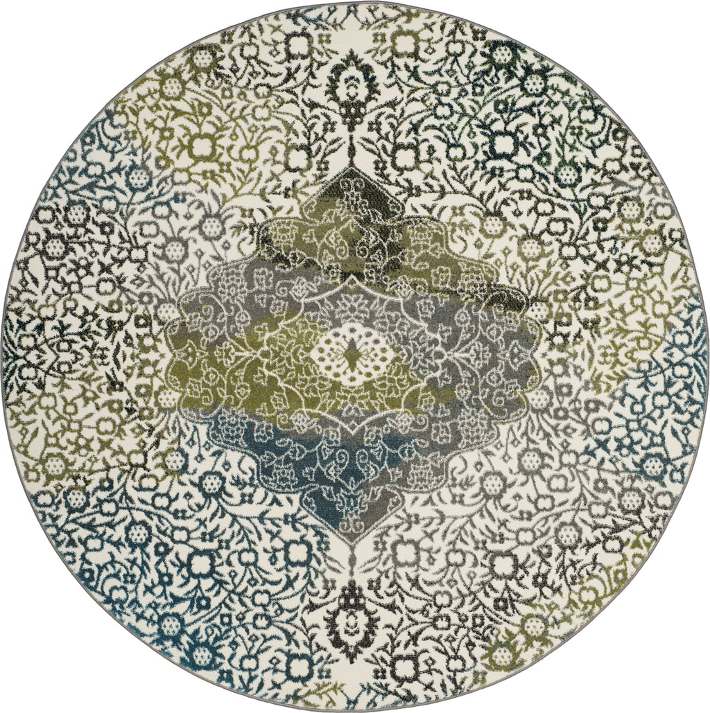 Safavieh Watercolor WTC672B Ivory/Peacock Blue Area Rug – Incredible ...