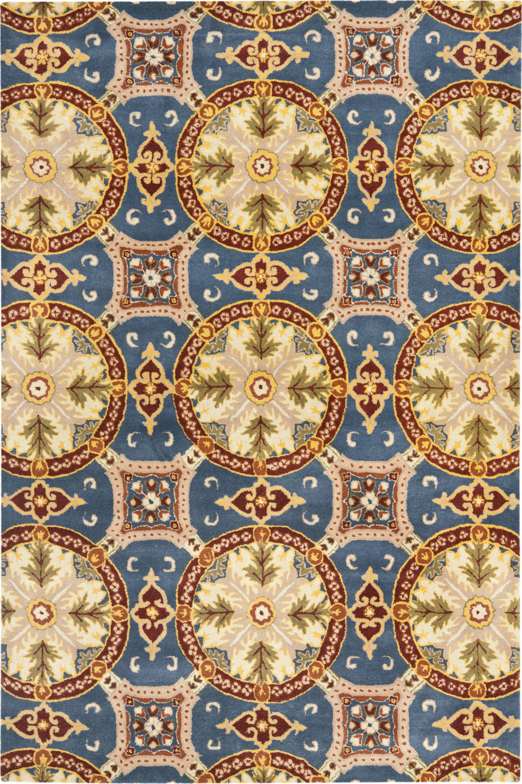 Safavieh Wyndham Wyd320 Blue/Gold Area Rug – Incredible Rugs and Decor